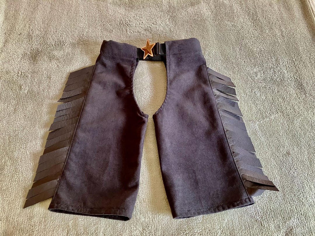 Baby, Toddler, Kids Black Ultra Suede/cotton Chaps - Etsy