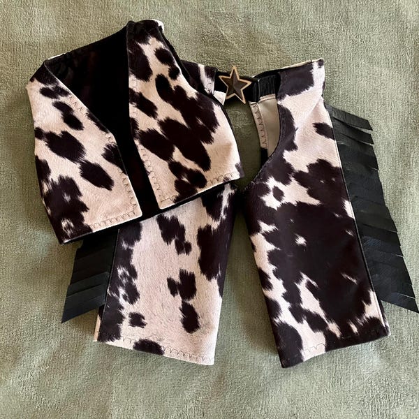Cow Print Chaps - Etsy