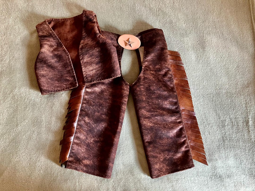 Baby, Toddler, Kids Faux Animal Hide Chaps & Vest - Etsy