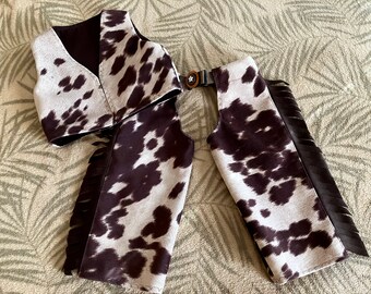 Baby/toddler/child's Faux Leather Chaps & Vest - Etsy