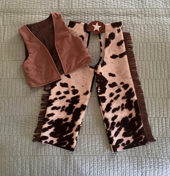 Child's Chaps & vest Western costume Toys Kids' Costumes etna.com.pe