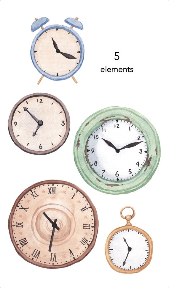 5 To 12 Clock Clipart