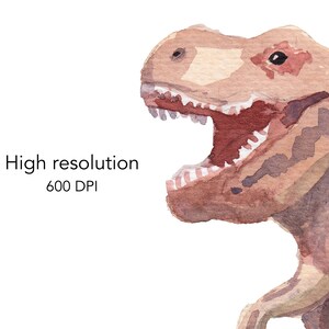 WATERCOLOR CLIPART Dinosaurs, Dinosaur Graphics, Dino Decor ...