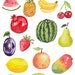 WATERCOLOR CLIPART, Fruit Clipart, Food, Kitchen Cooking Tropical ...