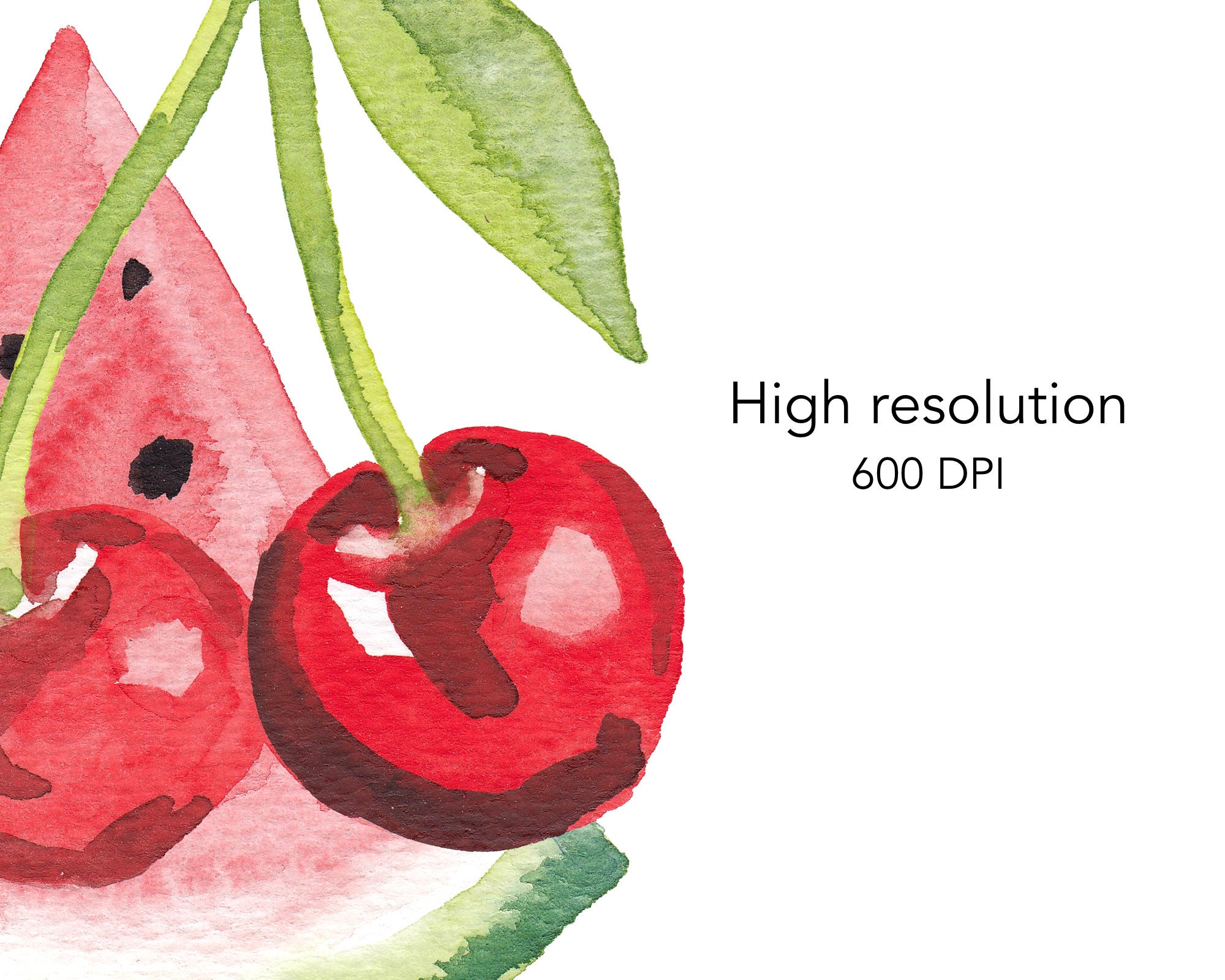 WATERCOLOR CLIPART Fruit Clipart Food Kitchen Cooking - Etsy