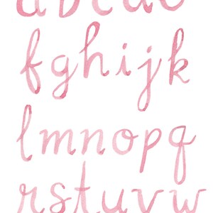 Watercolor CLIPART, Alphabet Clipart, Watercolour Clipart Set ...