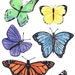 WATERCOLOR CLIPART, Butterfly Clipart, Insect, Watercolour Set ...