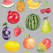 WATERCOLOR CLIPART, Fruit Clipart, Food, Kitchen Cooking Tropical ...