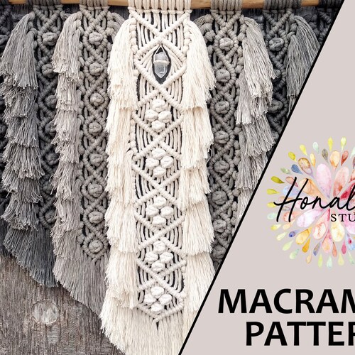 Macrame Pattern Wall Hanging PDF Tutorial Instant Download - Etsy