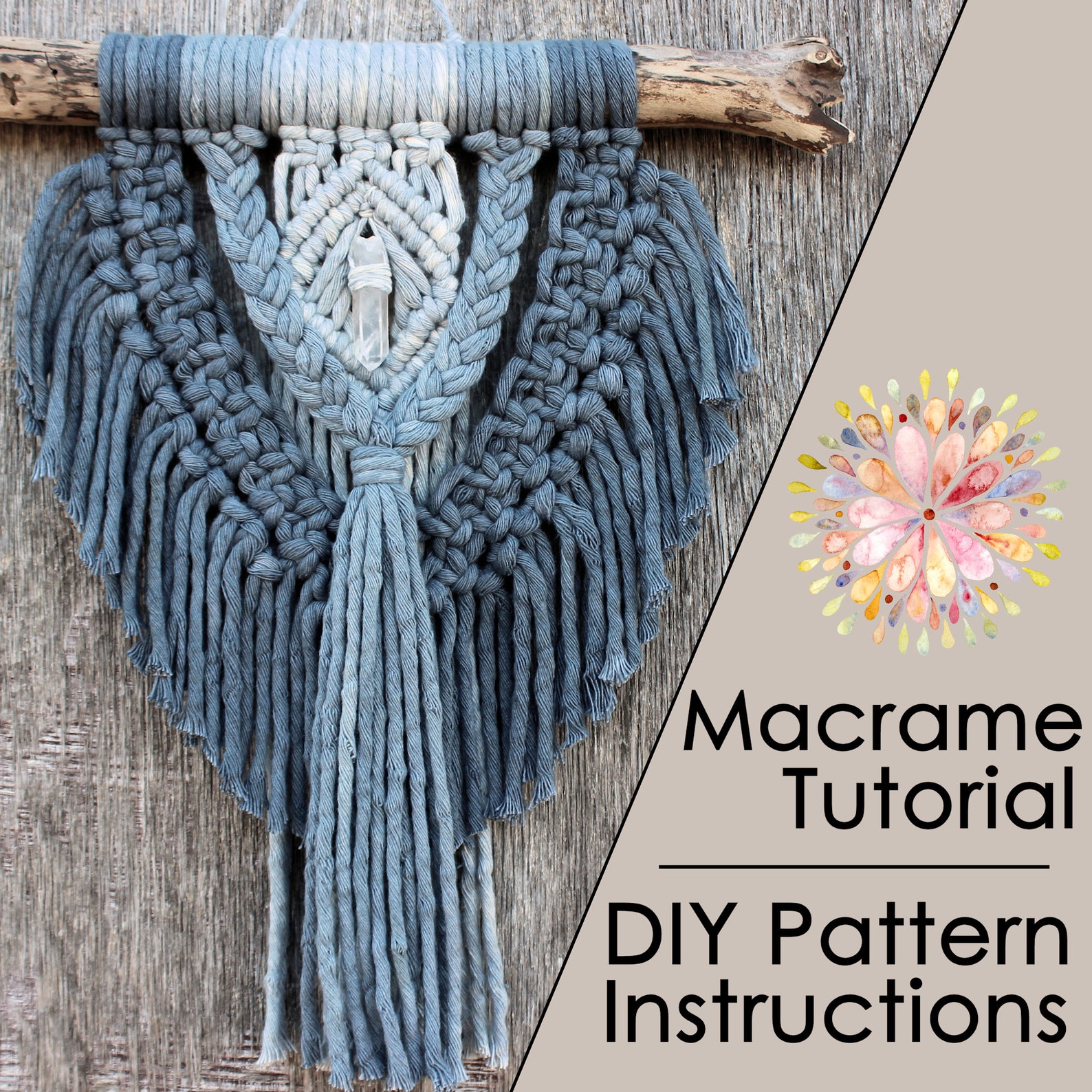 Macrame Pattern PDF Tutorial Instant Download DIY Macrame Wall - Etsy ...