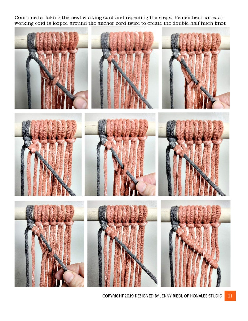 Macrame Pattern PDF Tutorial Instant Download DIY Macrame Wall - Etsy ...