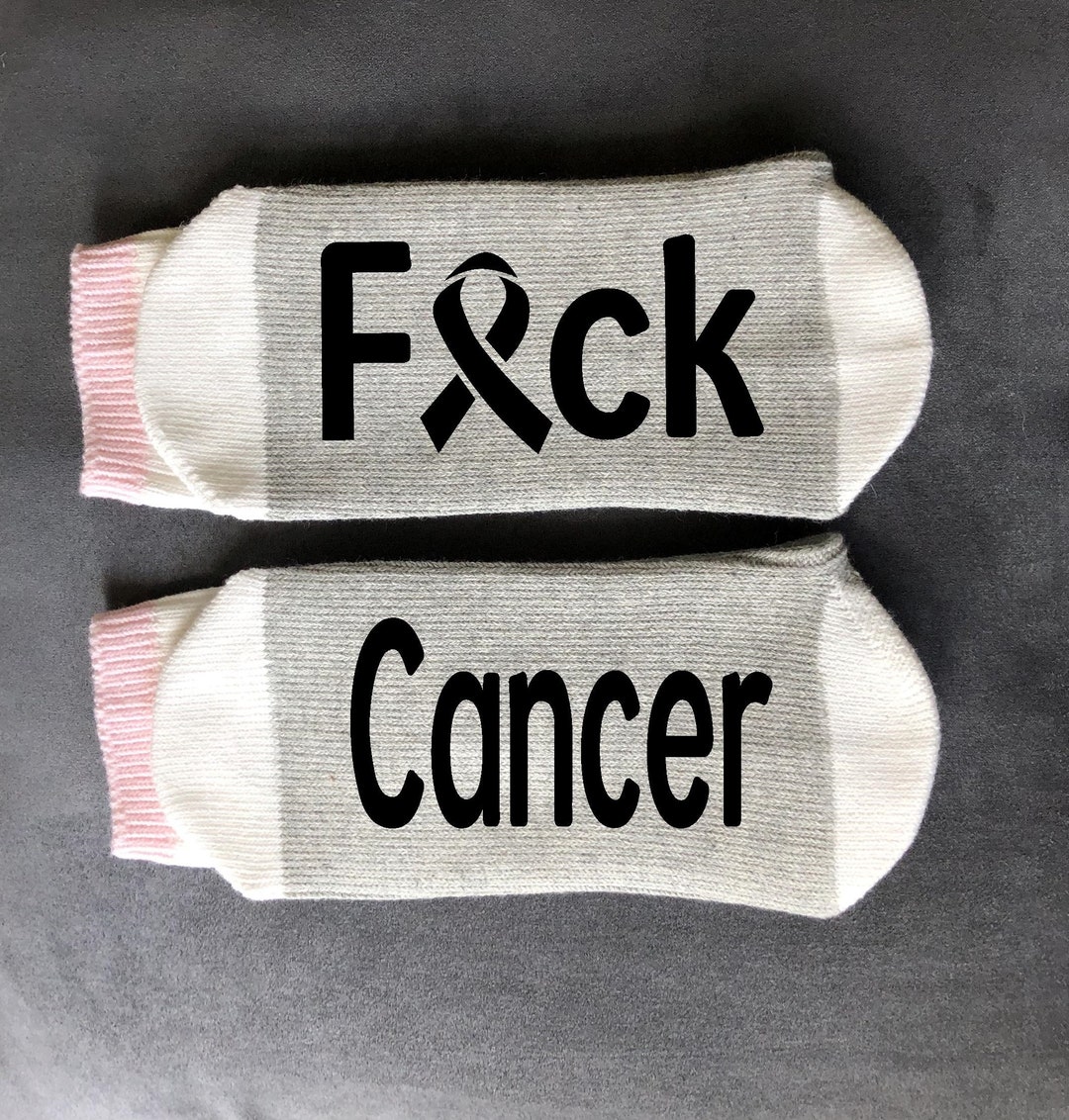 Cancer Socks cancer Gift-dear Cancer-chemo Socks-fuck Cancer Socks ...