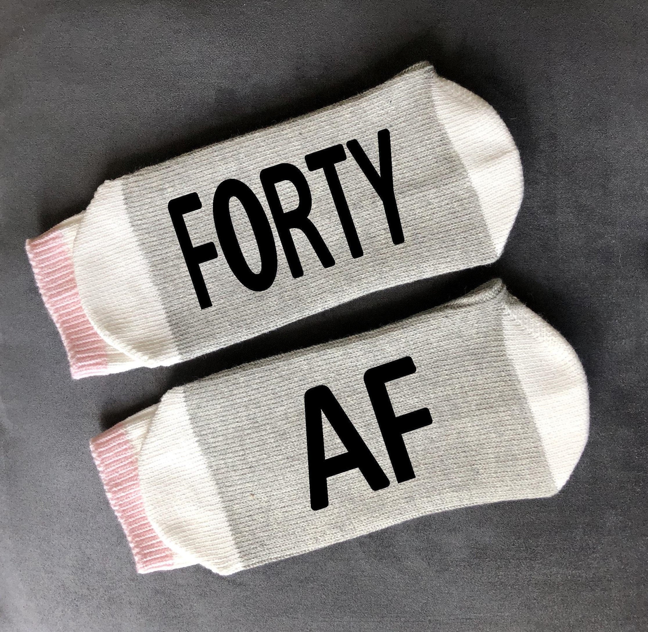 40th Birthday Socks-40 Af-forty Af-vintage 1982 40th Birthday - Etsy