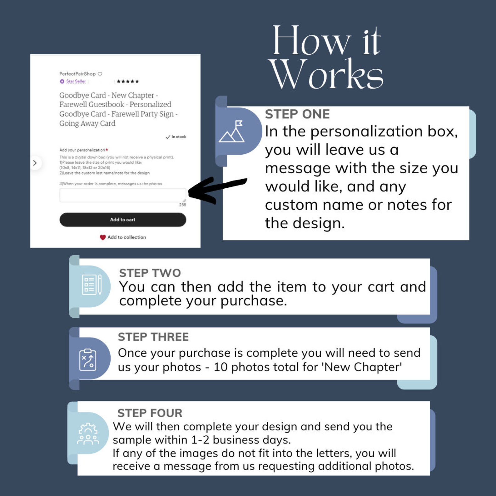 Goodbye Card New Chapter Farewell Guestbook Personalized - Etsy