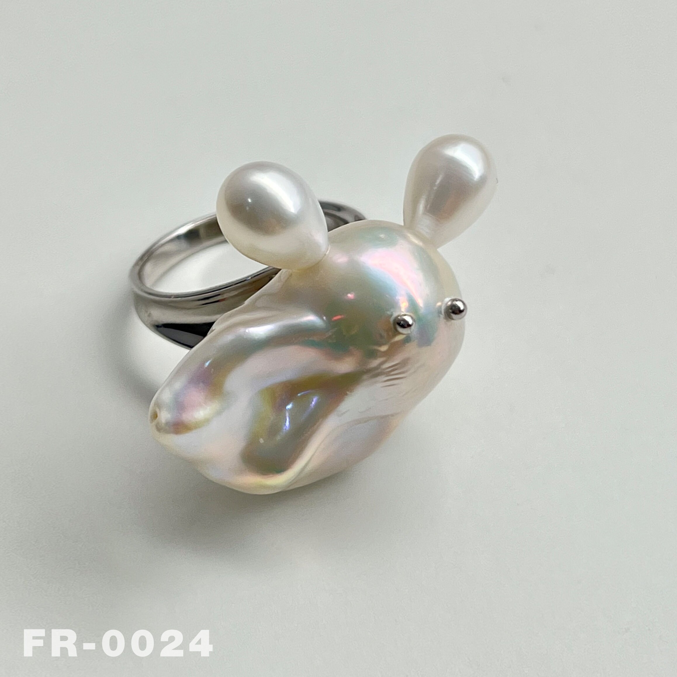 Large Baroque Flame Ball Pearl Ring Freshwater Flame Ball Pearl Ring ...