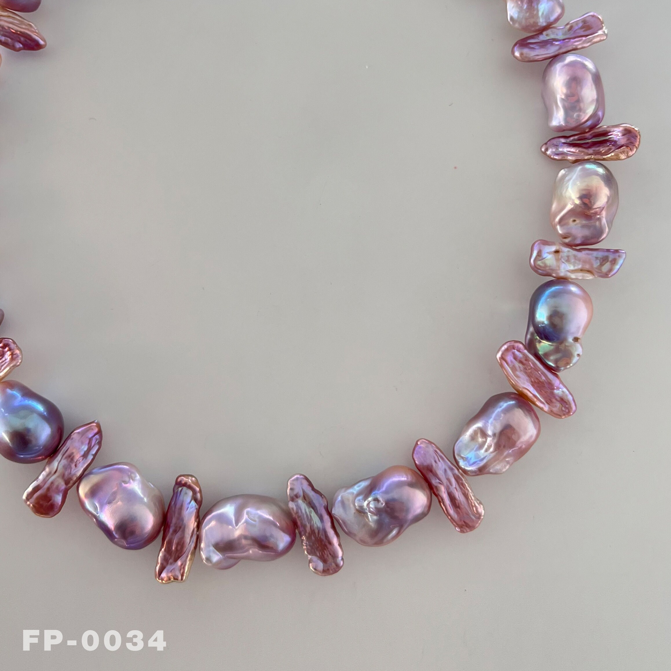 Large Pink Purple Fireball Pearls Flameball Natural Metallic Baroque ...