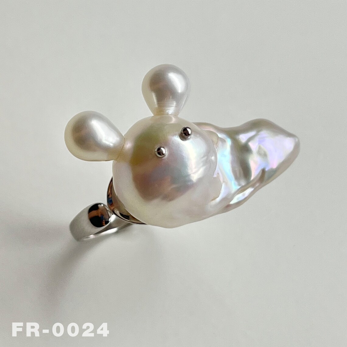 Large Baroque Flame Ball Pearl Ring Freshwater Flame Ball Pearl Ring ...