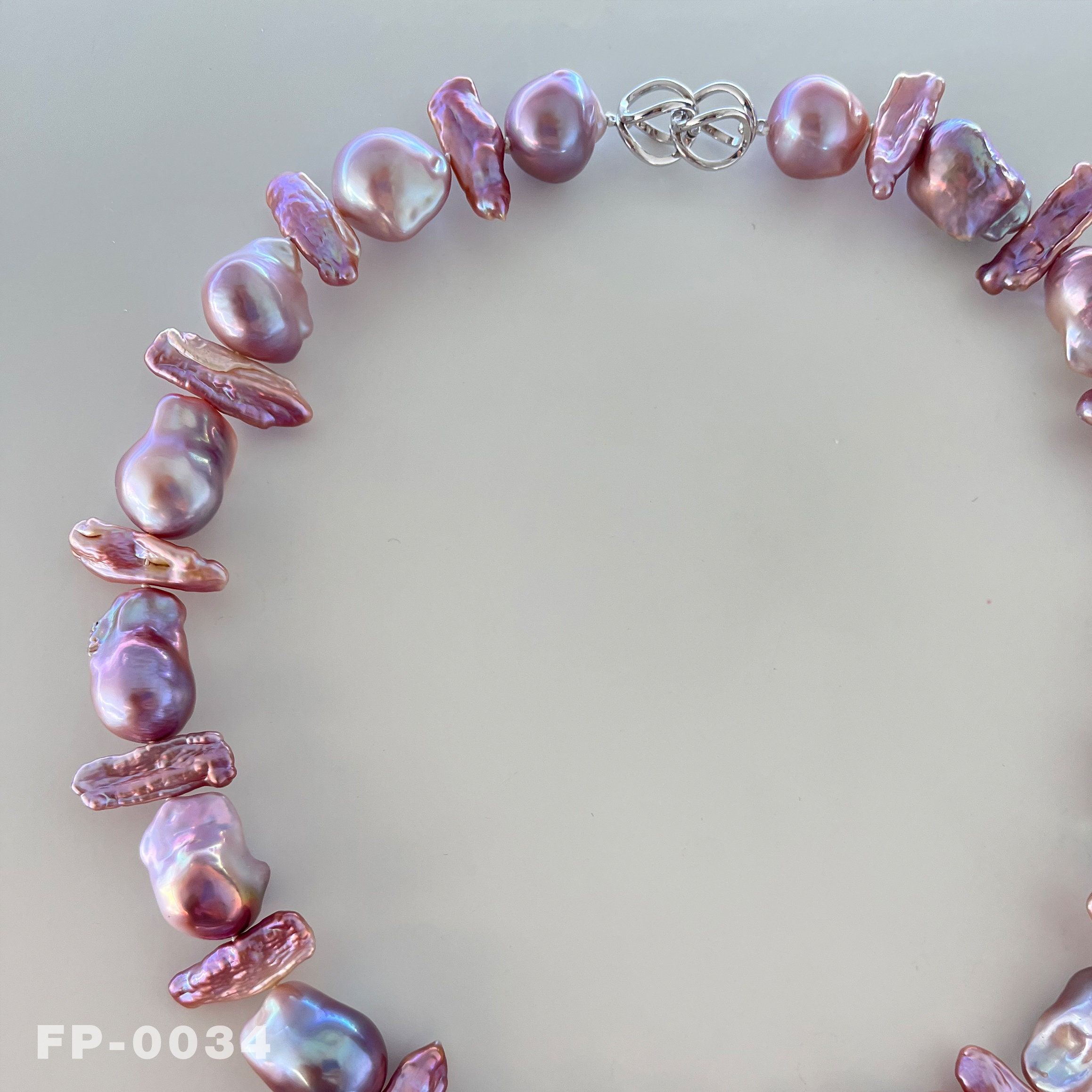 Large Pink Purple Fireball Pearls Flameball Natural Metallic Baroque ...