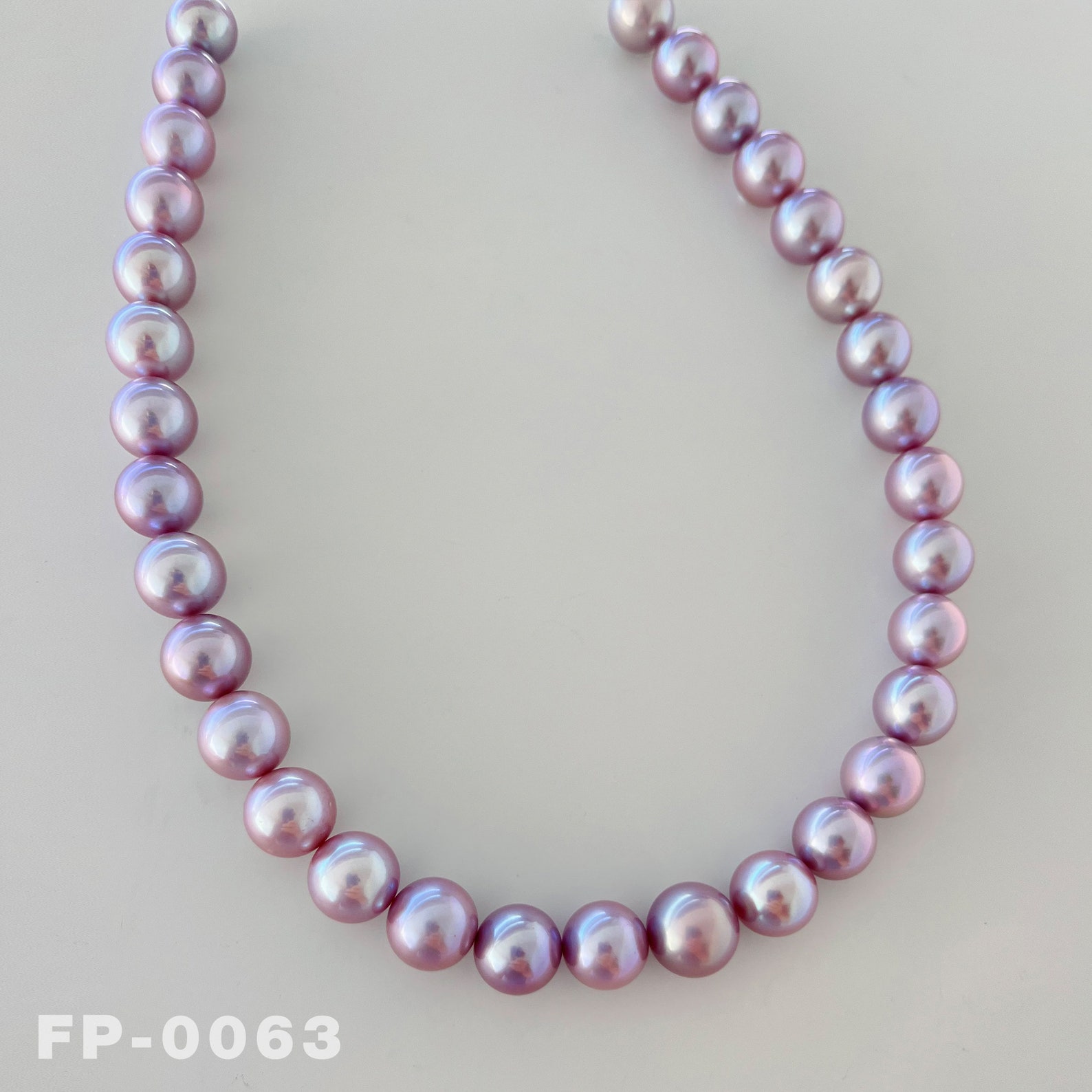 11-13mm Natural Purple Edison Rainbow Pearls Perfect Circle Pearl ...