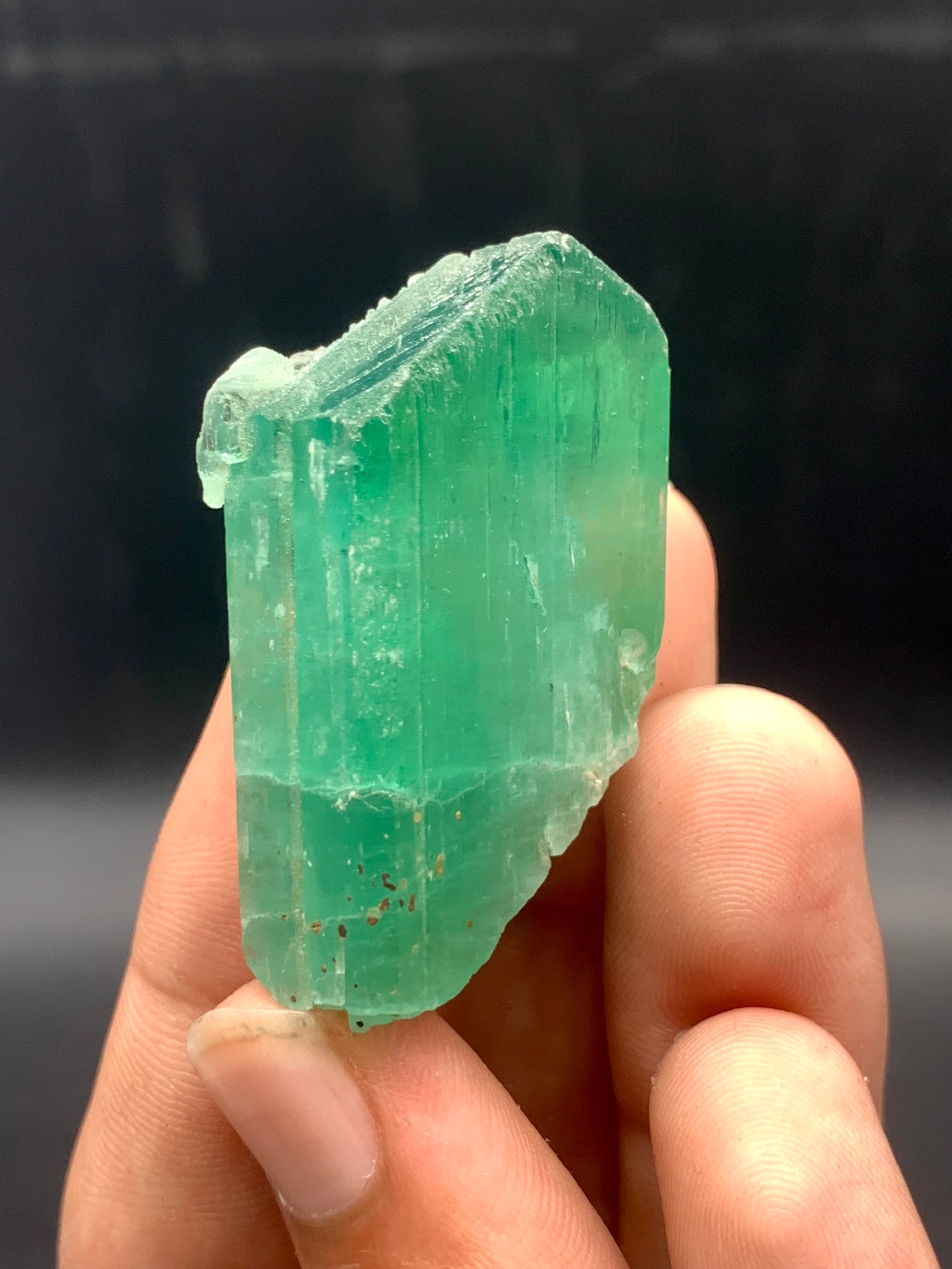 V Shaped Terminated Green Kunzite Crystal Specimen From Afghanistan ...