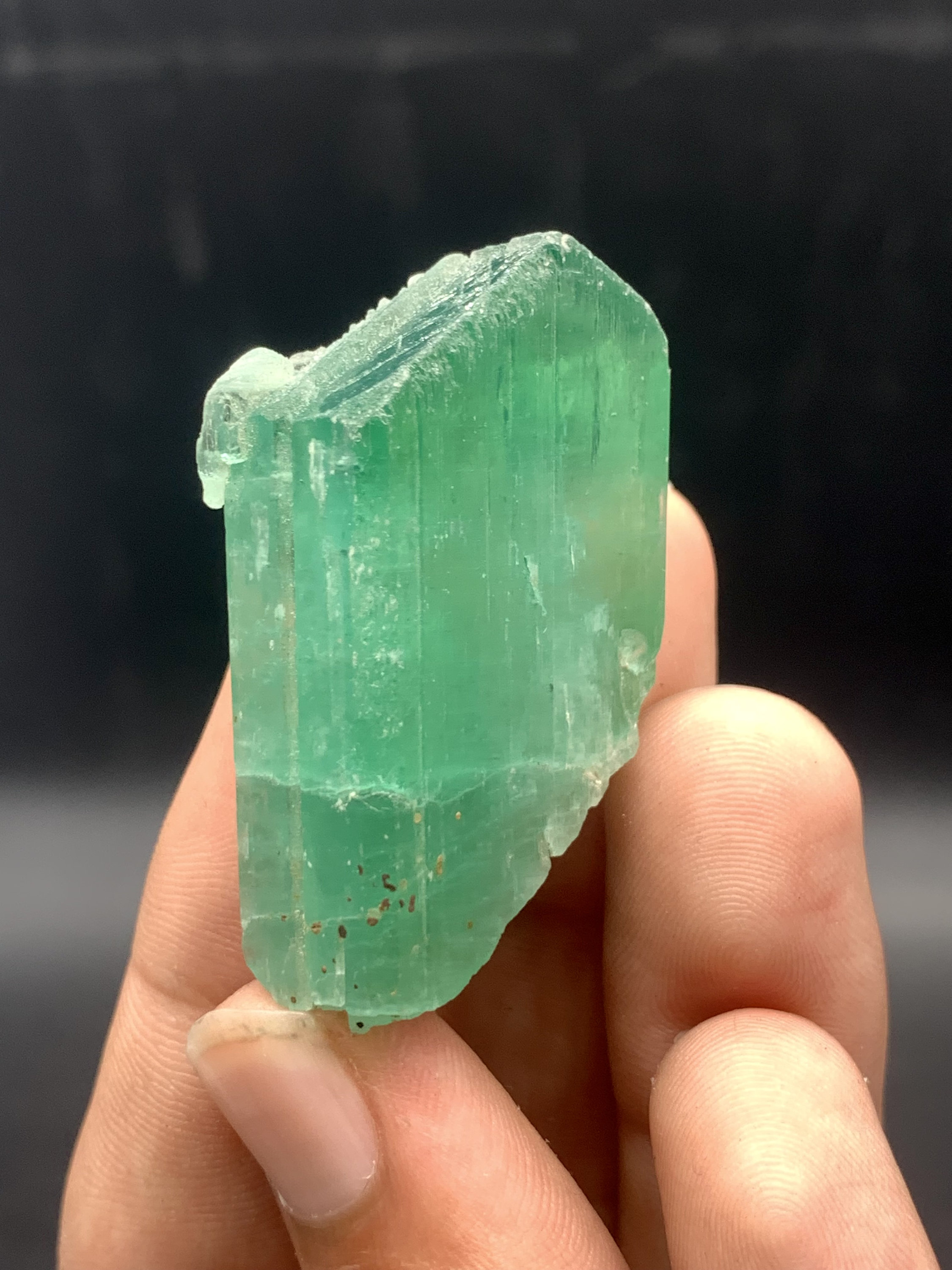 V Shaped Terminated Green Kunzite Crystal Specimen From Afghanistan ...
