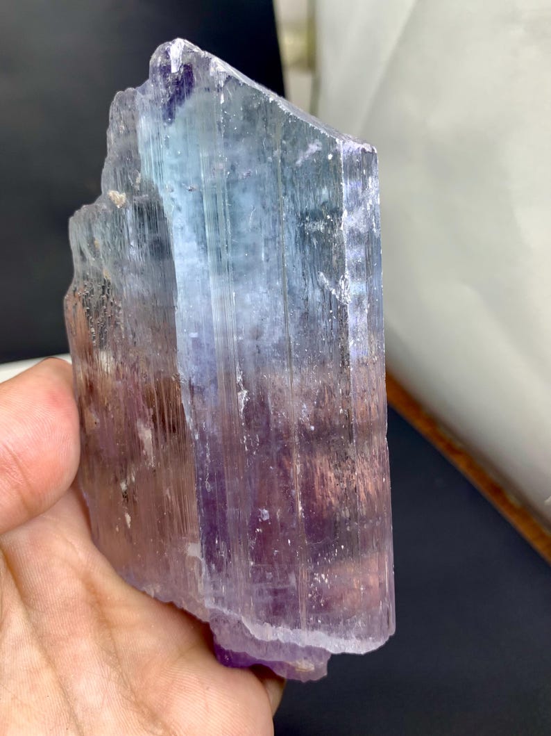 Natural Terminated Bi Color Kunzite Crystal With Complex Termination ...
