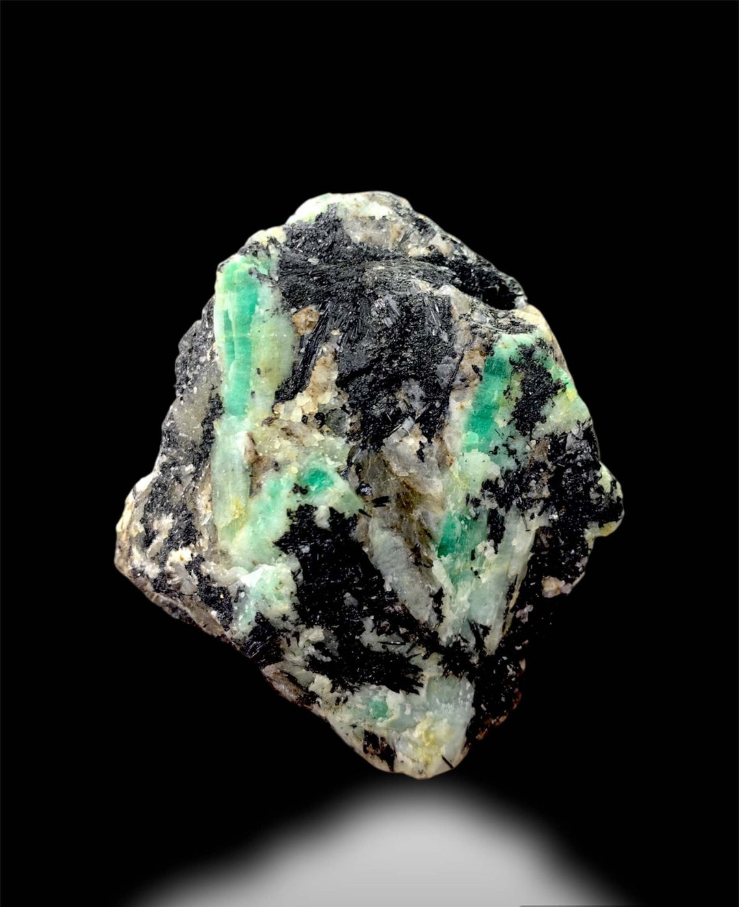 Natural Green Emerald Crystal on Matrix From Swat Pakistan, Emerald ...