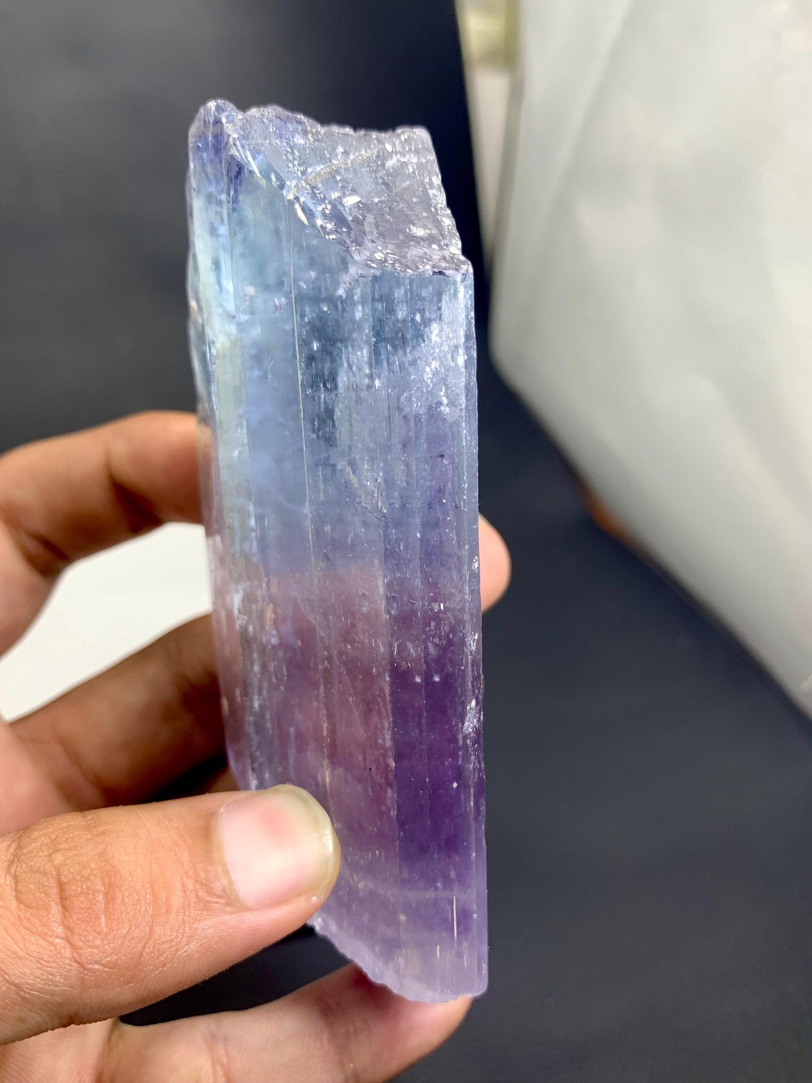 Natural Terminated Bi Color Kunzite Crystal With Complex Termination ...