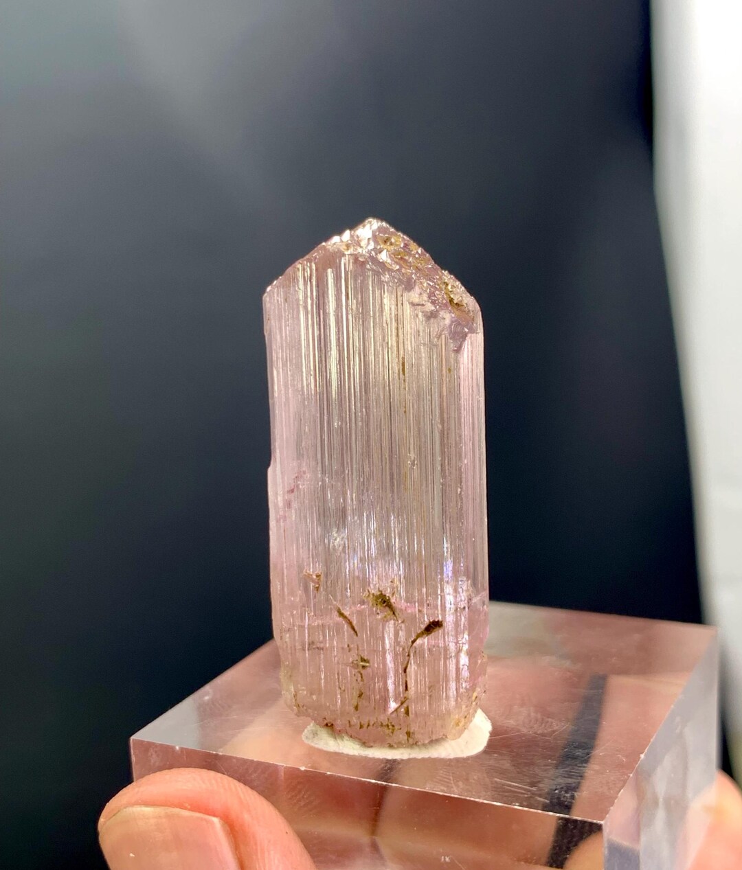 V Shaped Pink Kunzite Crystal From Afghanistan, Kunzite Specimen 41 Mm ...
