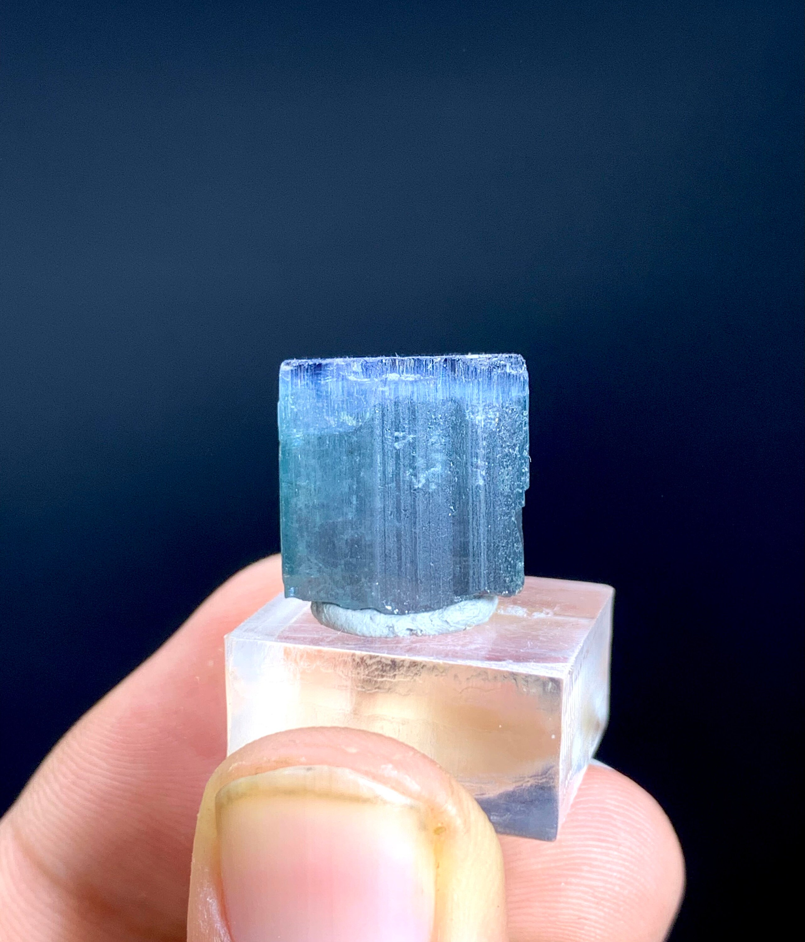 Natural Terminated Blue Tourmaline Crystal From Afghanistan ...