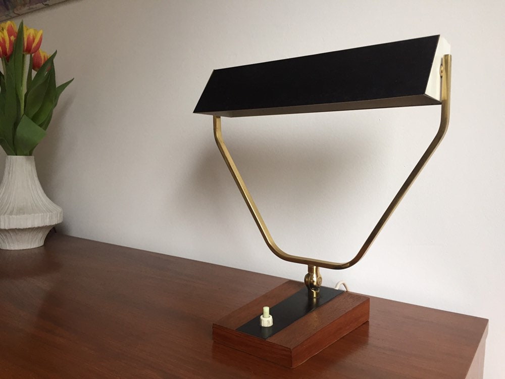 Rare 50s 60S Vintage Kaiser Idell Table Lamp for Sideboard to Teak Mid ...