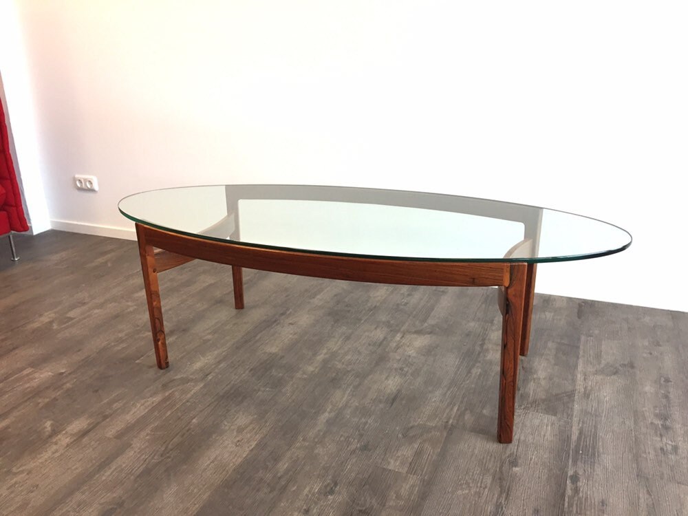 60s 70s XXL Luxury Coffee Table Design Coffee Table Rosewood Coffee ...