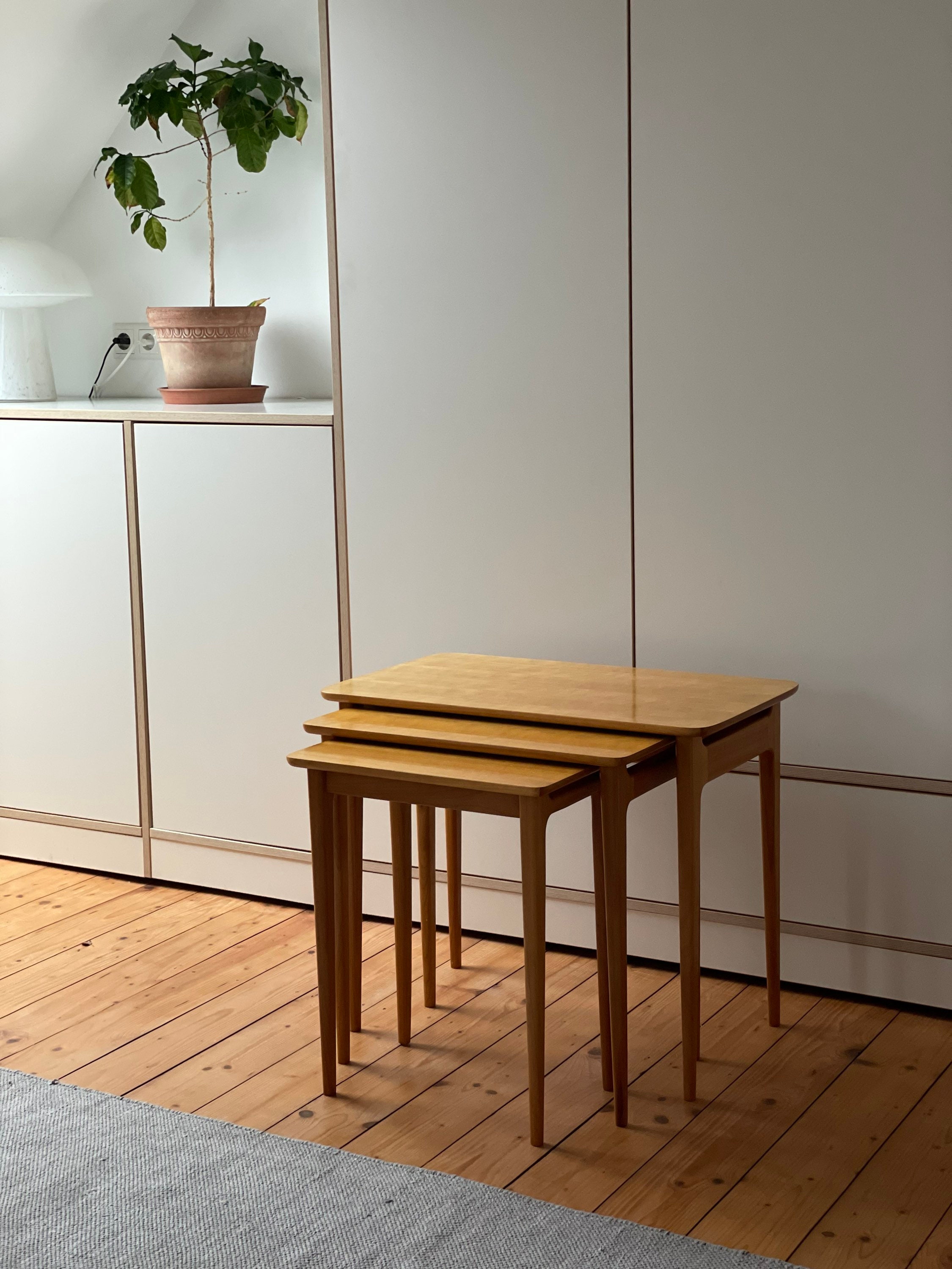 Rare 60s 70s Lotos 60s Nesting Tables Mid Century Modern Design Table ...