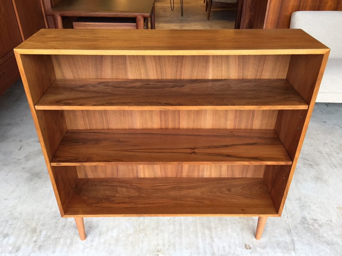 50s Pattern Ring Bookcase Bookshelf 60s Mid Century Rosewood | Etsy