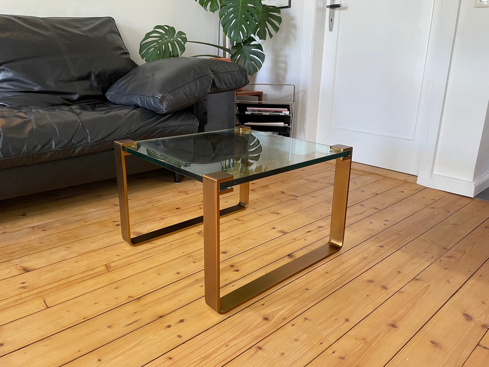 Rare 70s Golden Side Table Coffee Table Coffee Table Ronald - Etsy