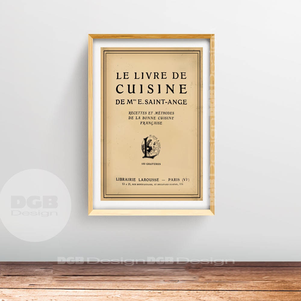 Kitchen Print, French Vintage Food Kitchen Art, French Printable ...