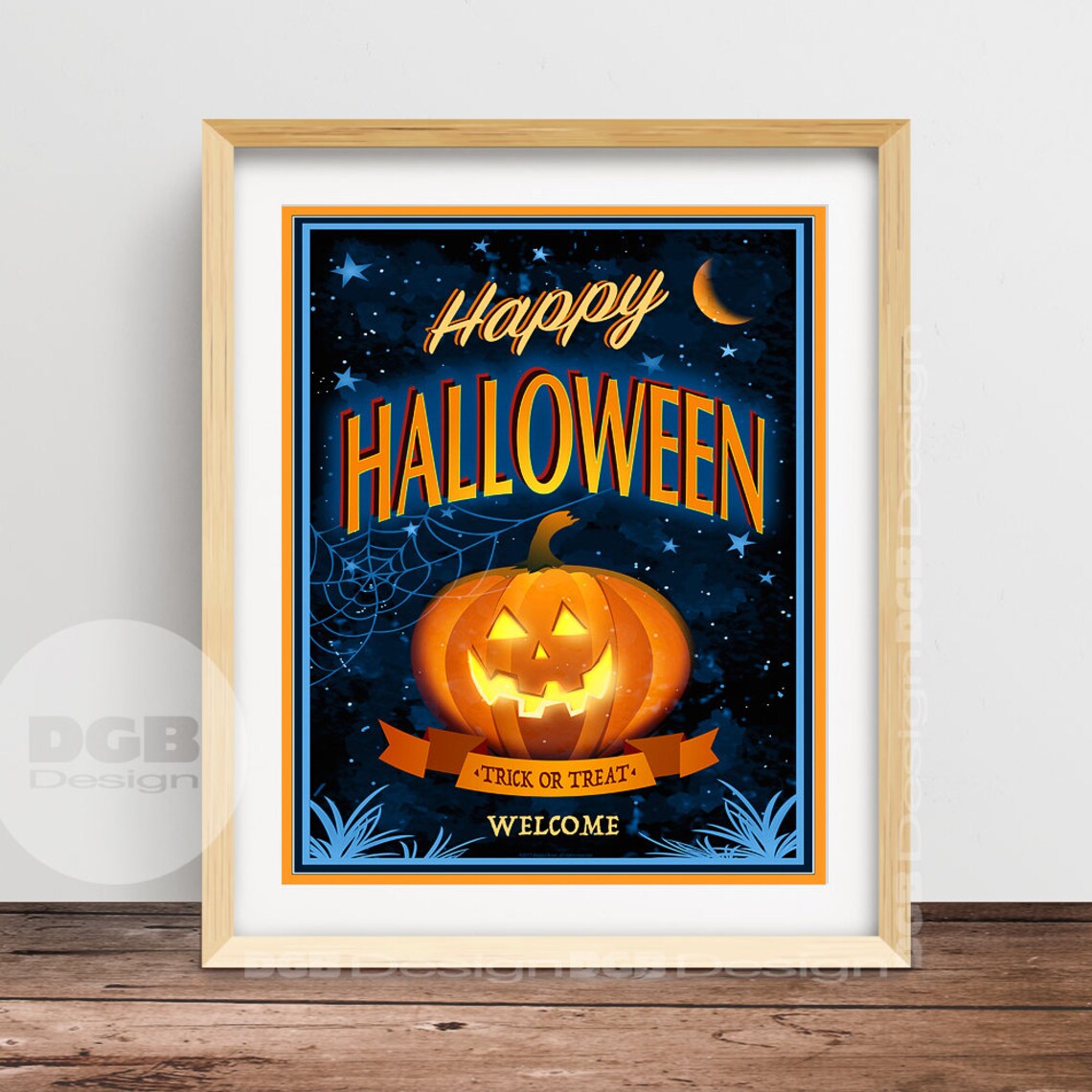 Halloween Wall Art, Halloween PRINTABLE Art, Halloween Decoration ...