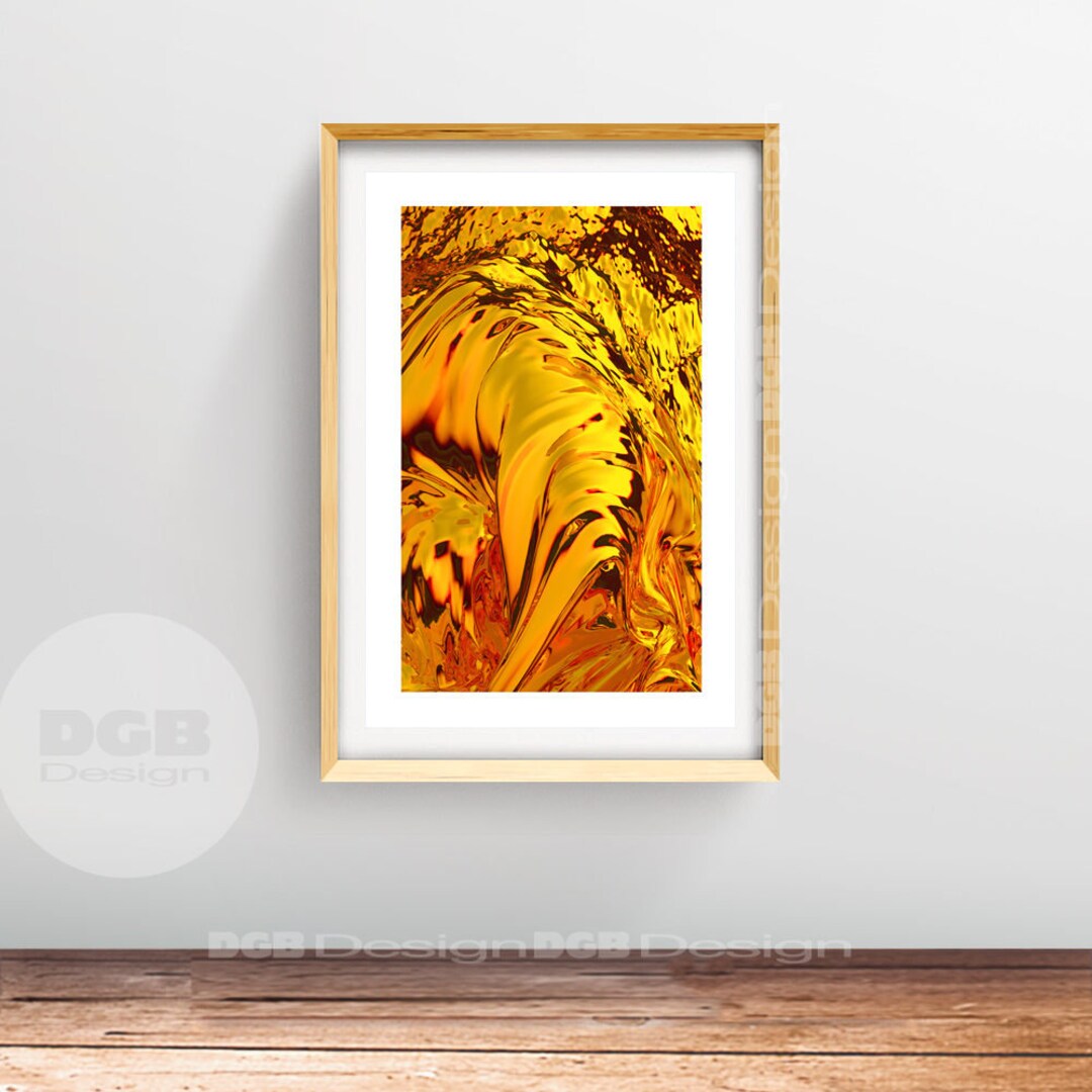 Gold Printable Art, Gold Art, Liquid Gold Print, Metallic Wall Art ...