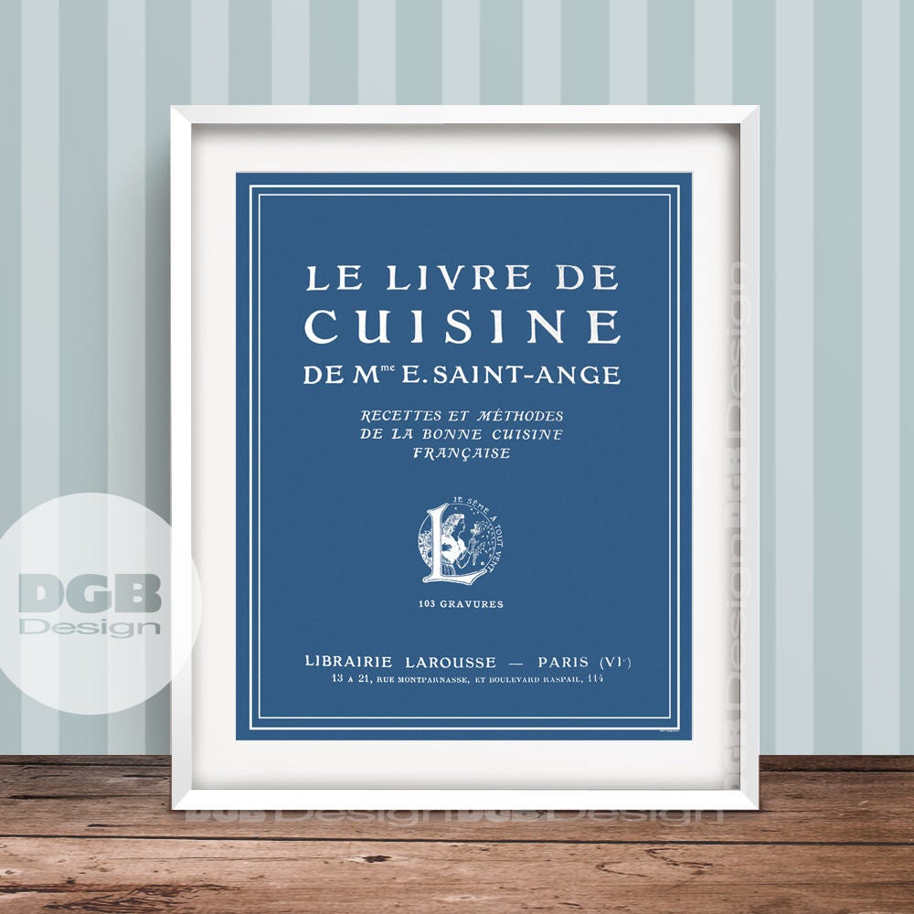 French Vintage Kitchen Sign,french Kitchen, French Cooking Prints ...