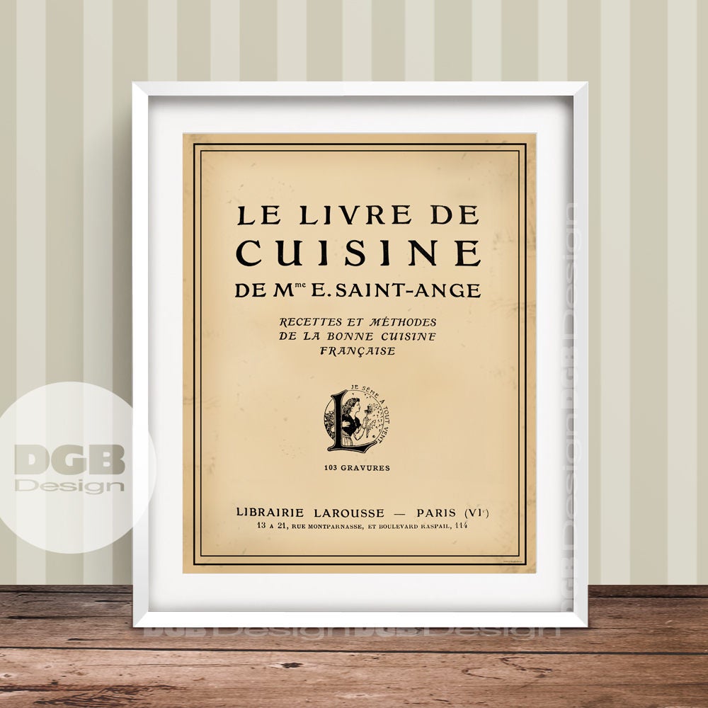 Kitchen Print, French Vintage Food Kitchen Art, French Printable ...