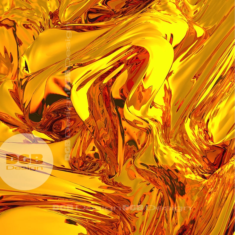 Gold Printable Art, Gold Metal Art, Gold Print, Liquid Metallic Art ...