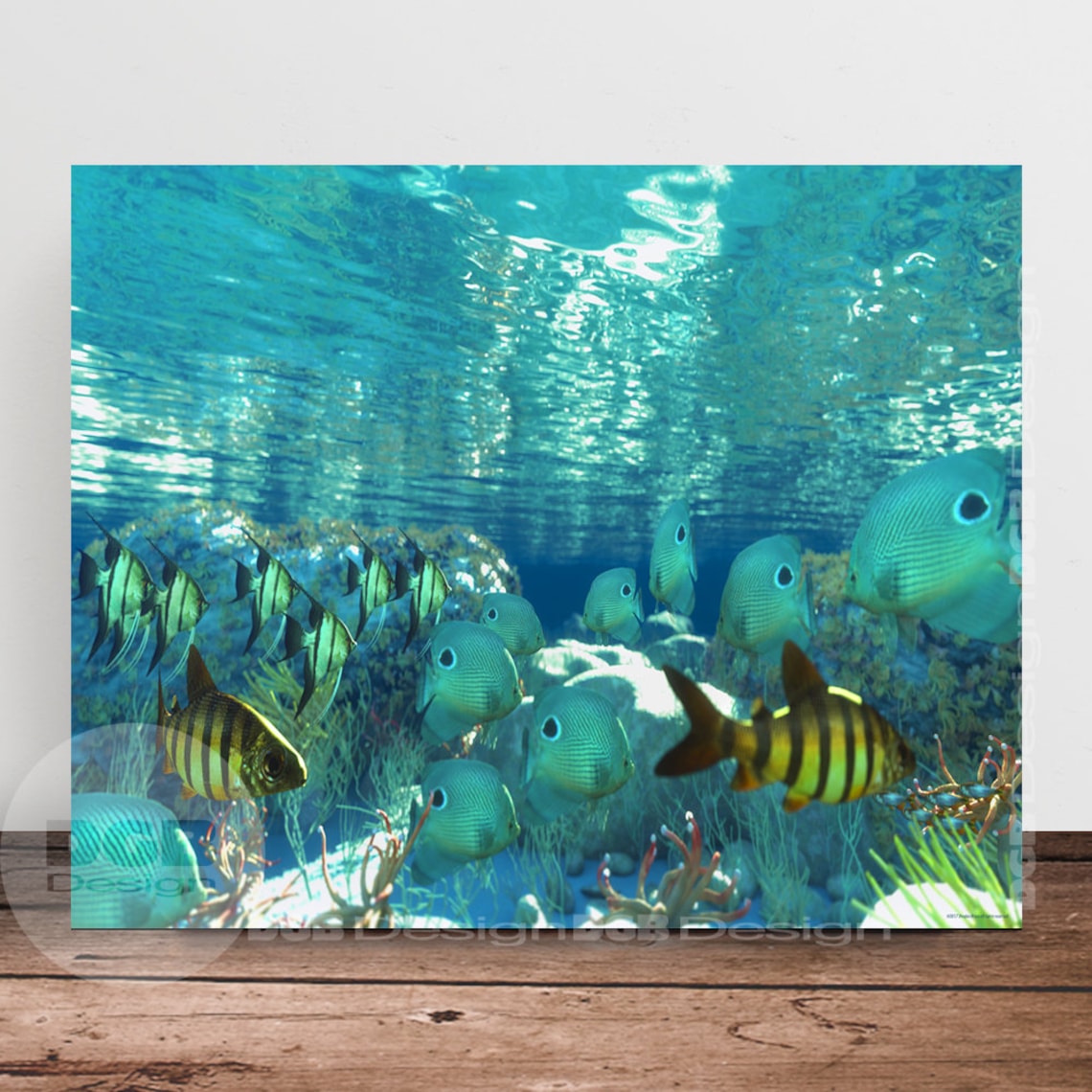 Tropical Art, Coral Reef Art , Undersea Print, Tropical Fish Reef Print ...