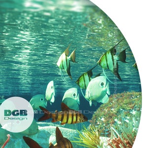 Tropical Coral Reef Print, PRINTABLE ART, Under Water Coral Reef ...