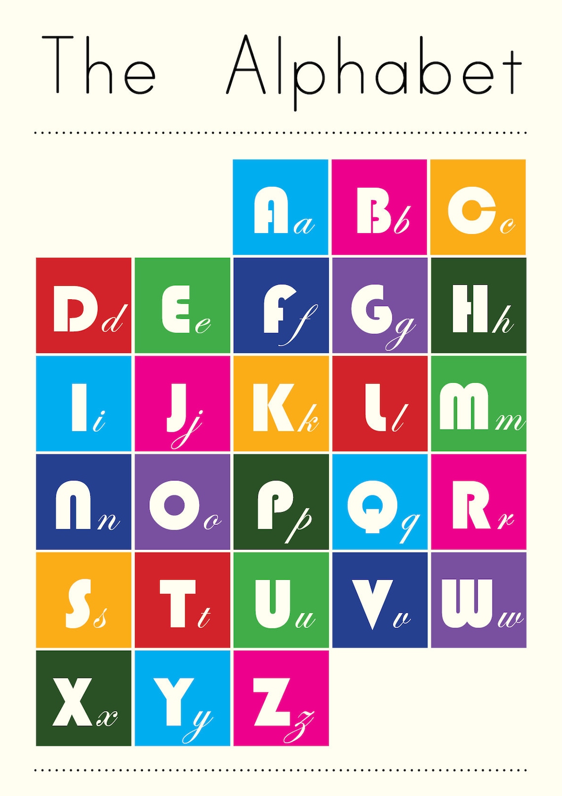 The Alphabet Printable Classroom Poster A2 / Great for Kids Rooms Too ...