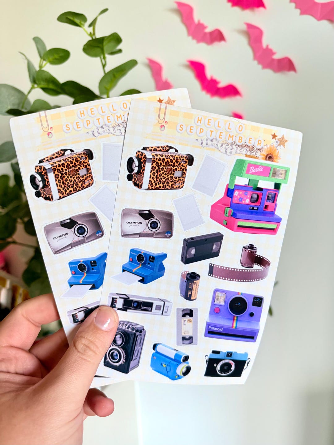 Cameras & Camcorders Sticker Sheet | Journal Stickers | Scrapbook ...