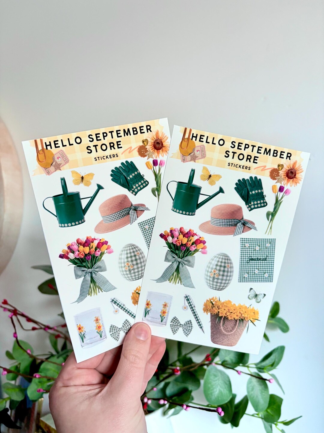Spring Time Sticker Sheet | Journal Stickers | Scrapbook Stickers ...