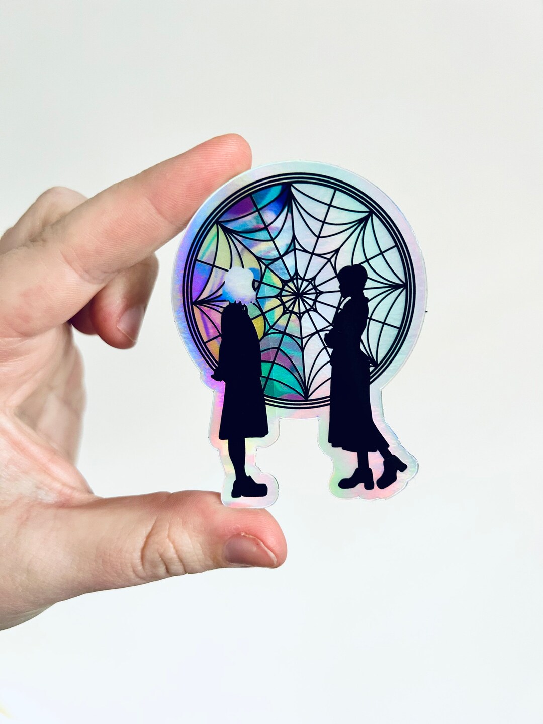 The Window Holographic Sticker Wednesday Enid Holographic Sticker ...