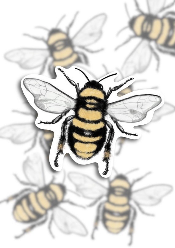 Bee vinyl sticker pack bumble bee gift stickers | Etsy