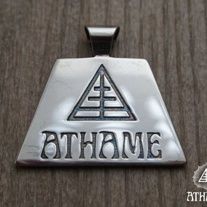 Satanic Trapezoid Sterling Silver Pendant - Etsy