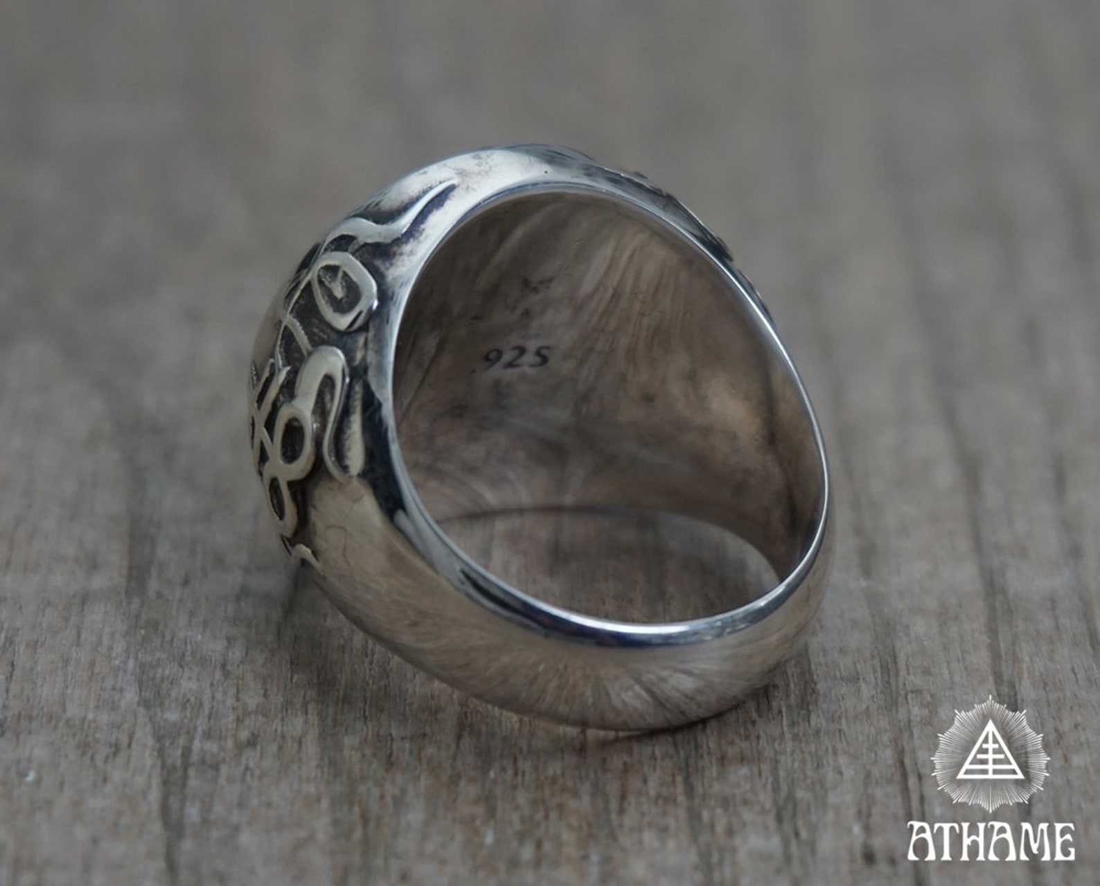 Satanic Sterling Silver Ring - Etsy